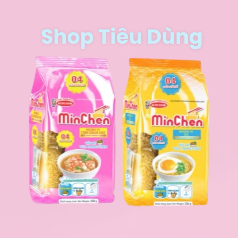Mì MinChen Acecook Vị Chua Cay Thùng 8 Túi X 130G | Shopee Việt Nam