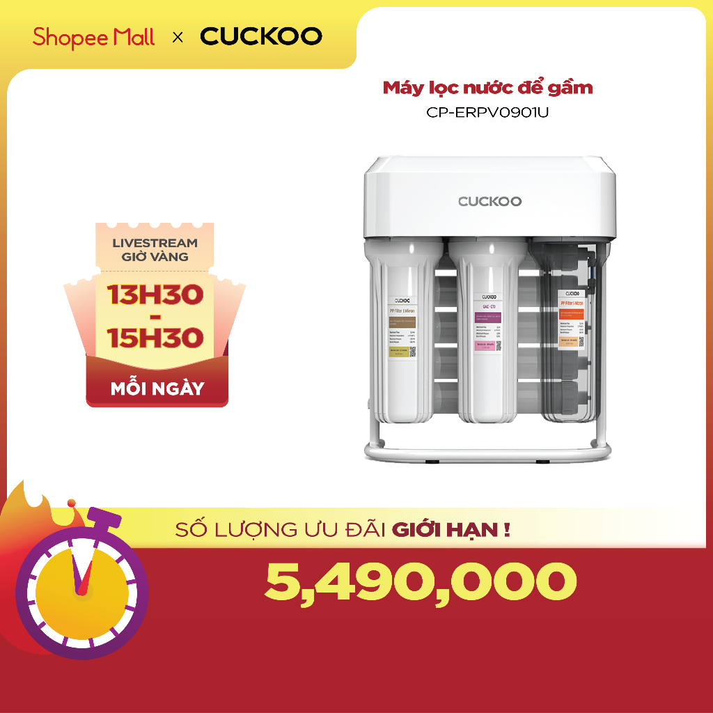 Máy Lọc Nước Để Gầm Cuckoo 9 Lõi K-Pure Signature CP-ERPV0901U/WHVNCV | Shopee Việt Nam