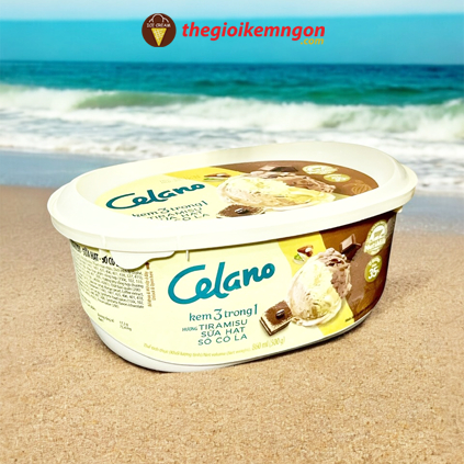 Kem hộp Celano 3 trong 1 Tiramisu - Sữa hạt - Socola (860ML) | Shopee ...