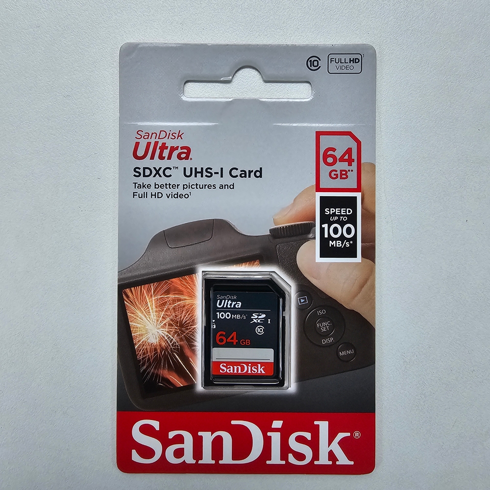 Thẻ nhớ Máy Ảnh SDXC SanDisk Ultra 64GB U1 tốc độ 100MB/s (Đen Xanh) - Nhất Tín Computer ...