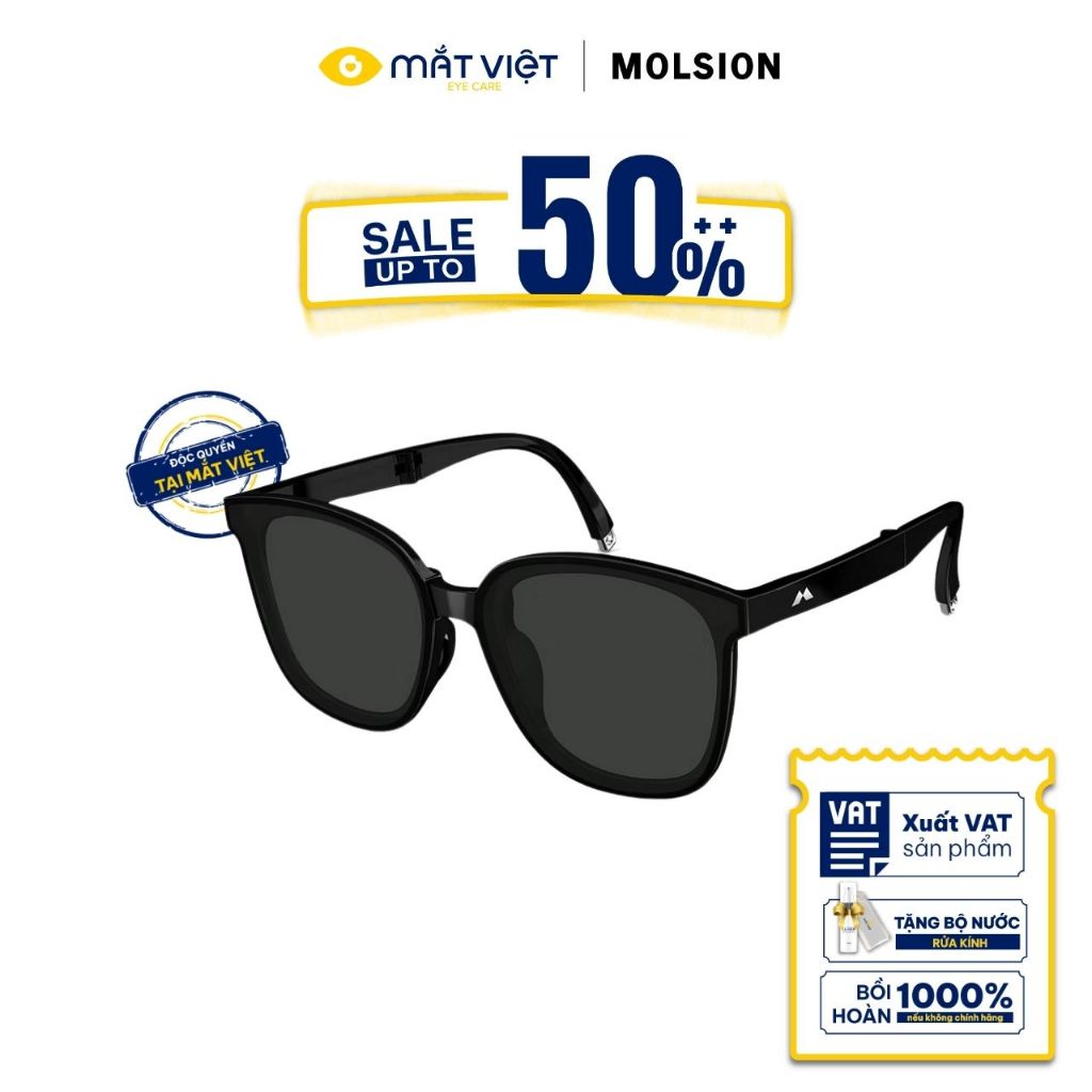 Kính Mát Unisex MOLSION MS5056 C10 Chống UV, Kính Mát Nhựa, Kính Mát Vuông, Kính Mát Chính Hãng ...
