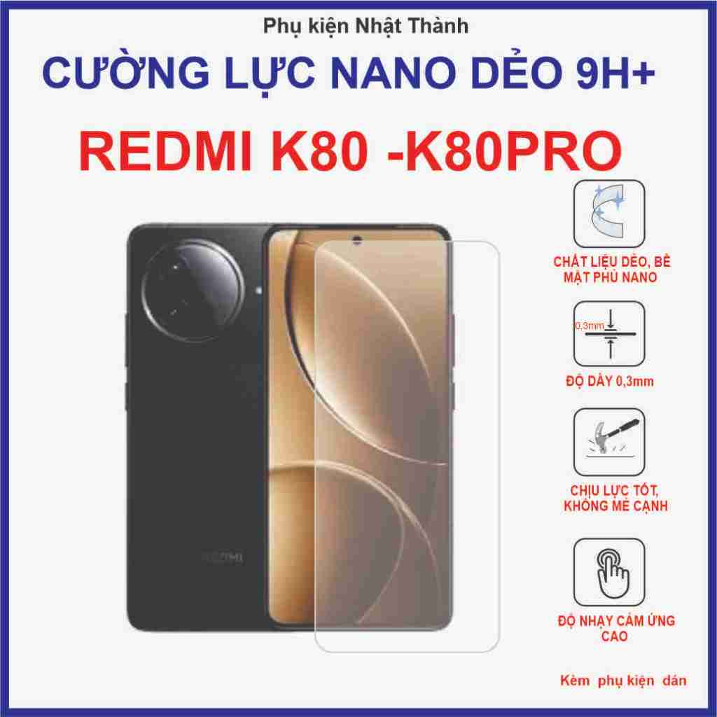 Cường lực Redmi k80 / k80pro Dán màn hình cường lực dẻo 9H+ | Shopee Việt Nam