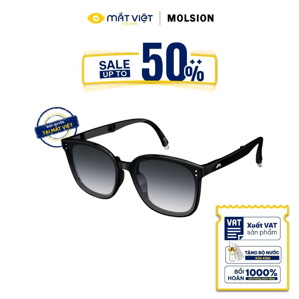 Kính Mát Unisex MOLSION MS5057 A11 Chống UV, Kính Mát Nhựa, Kính Mát Vuông, Kính Mát Chính Hãng ...