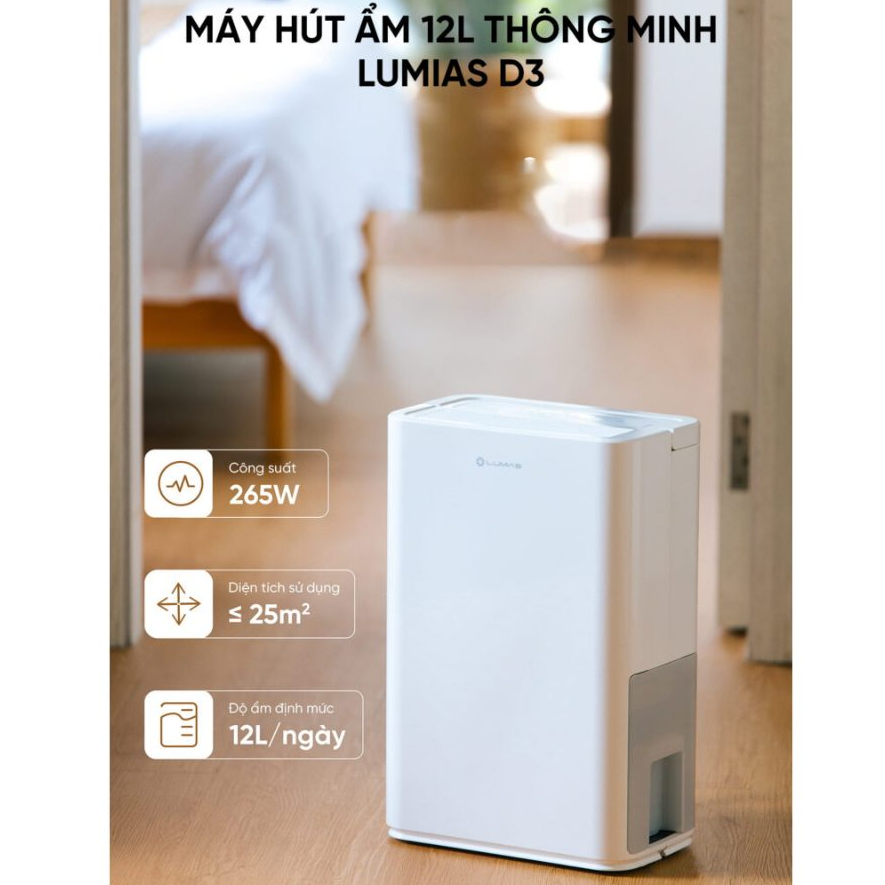 Máy hút ẩm thông minh New Widetech Lumias D3 12L | Shopee Việt Nam