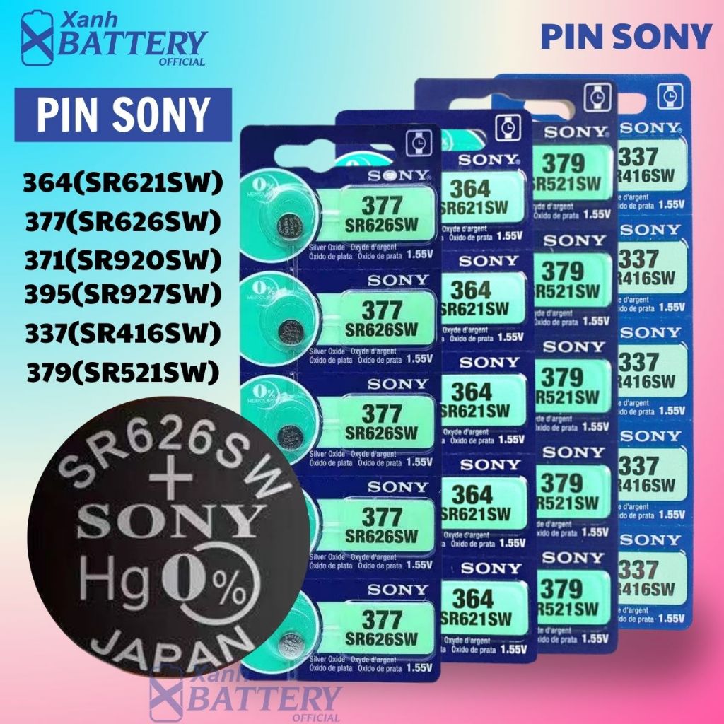 Vỉ 5 Viên Đồng Hồ Sony SR626/ SR621 / SR521 / SR920 / SR927 / SR416 1 ...
