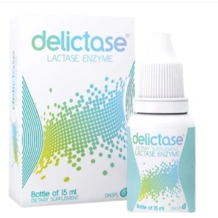 DELICTASE DROPS (Lactase Enzym 15ml),Men tiêu hóa hỗ trợ ngừa tiêu chảy ...