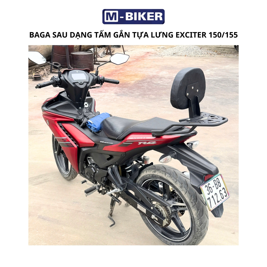 Baga sau dạng tấm gắn tựa lưng Yamaha Exciter 150/155 | Shopee Việt Nam