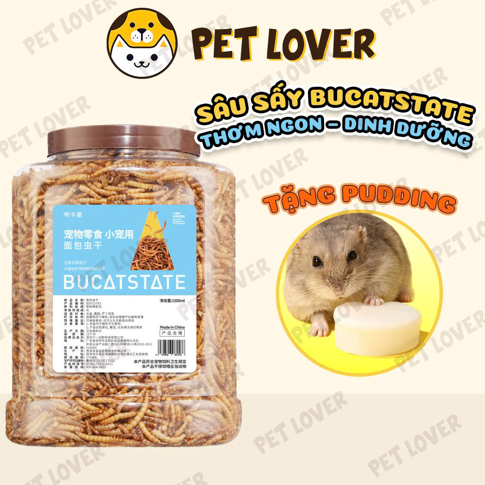 Sâu sấy khô cho hamster hãng Bucatstate, thức ăn cho hamster | Shopee ...