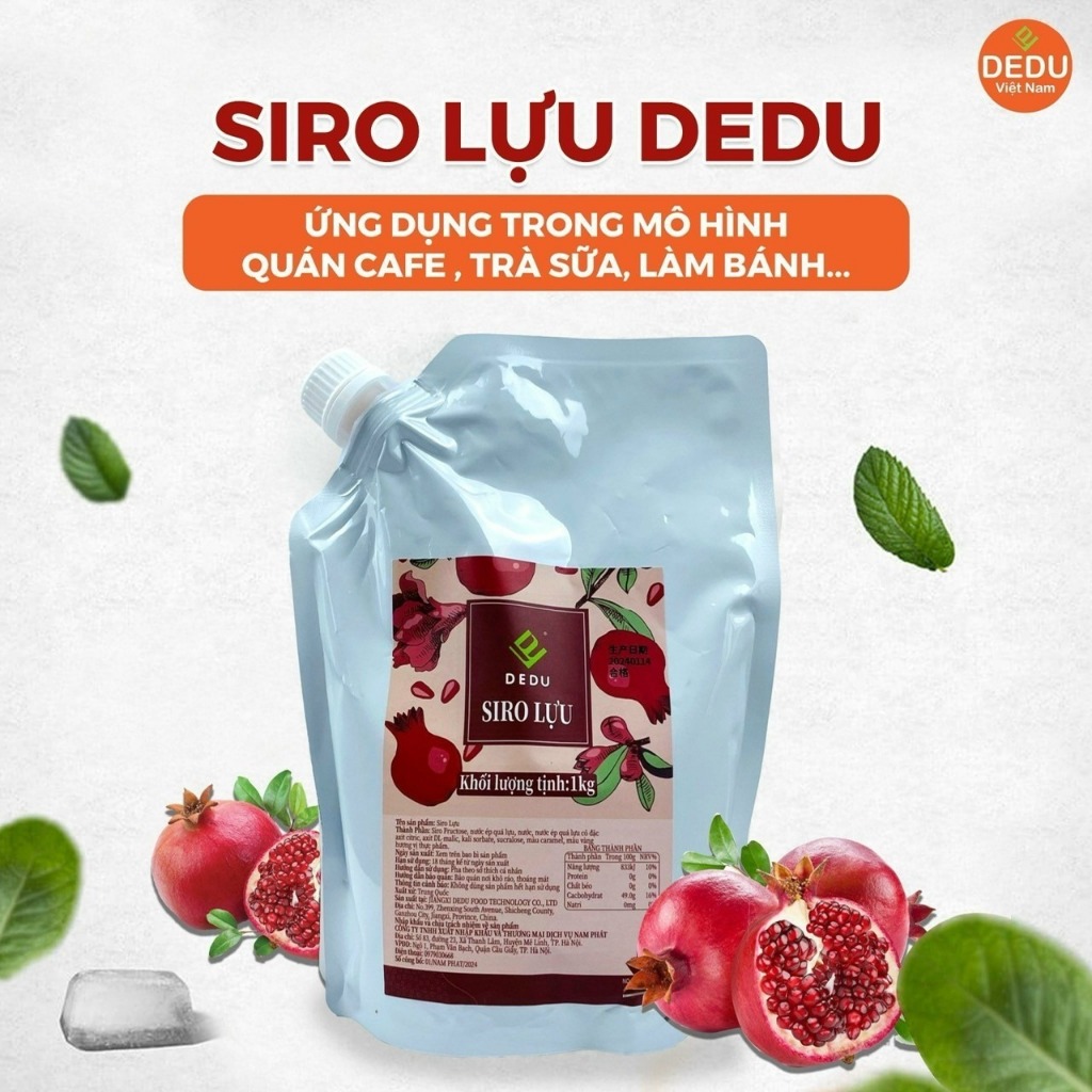 Siro Lựu Dedu 1kg/gói (Date Mới) | Shopee Việt Nam
