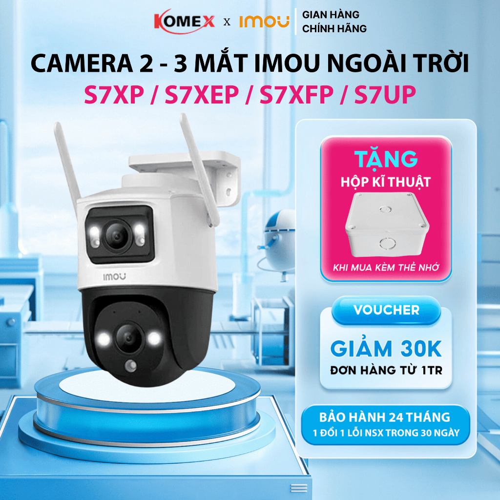 Camera 2 mắt IMOU ngoài trời S7XP (Cruiser Dual) / S7XEP (Cruiser Dual ...