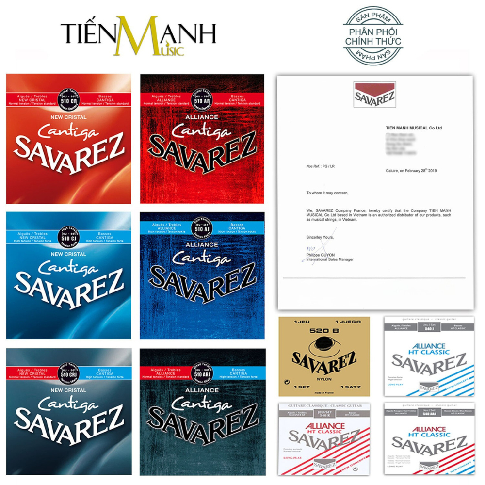 [Chính Hãng] Bộ Dây Đàn Guitar Classic Savarez 520B, 510CJ, 510CR ...