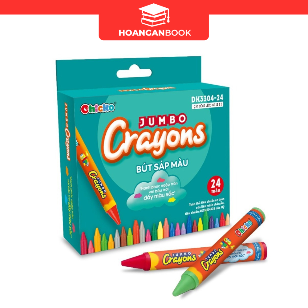 Bút Sáp DUKA: Bút Sáp Màu Jumbo Crayons 12-24 Màu - An Toàn Cho Bé | Shopee Việt Nam