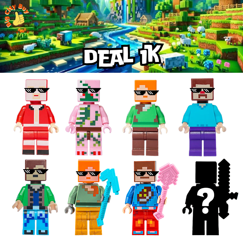 [10 CON BLIND BOX] Đồ Chơi Mô Hình MineCrap Lẻ 1 Nhân Vật Lắp Ráp ...