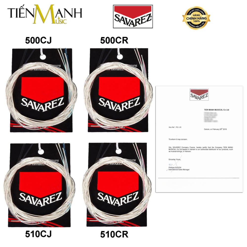 [Chính Hãng] Bộ Dây Đàn Guitar Classic Savarez 500CR, 500CJ, 510CR, 510CJ - Nylon Normal, High ...