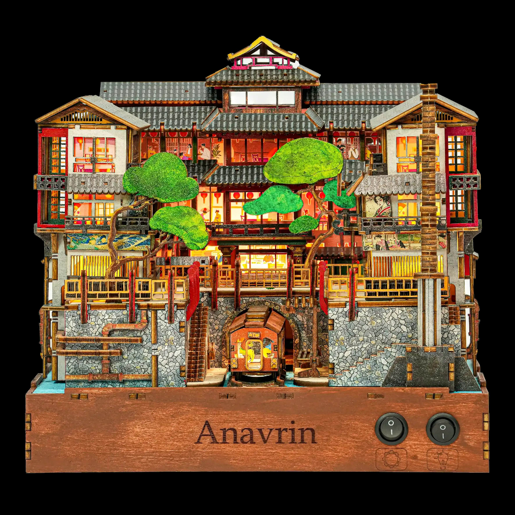Mô hình diy book nook Nhà tắm nước nóng Ginzan Onsen mới | Shopee Việt Nam