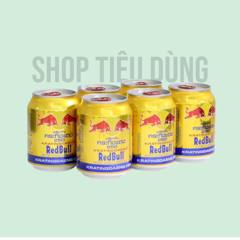Nước Tăng Lực Red Bull Thái Lốc 6 Lon X 250ml | Shopee Việt Nam