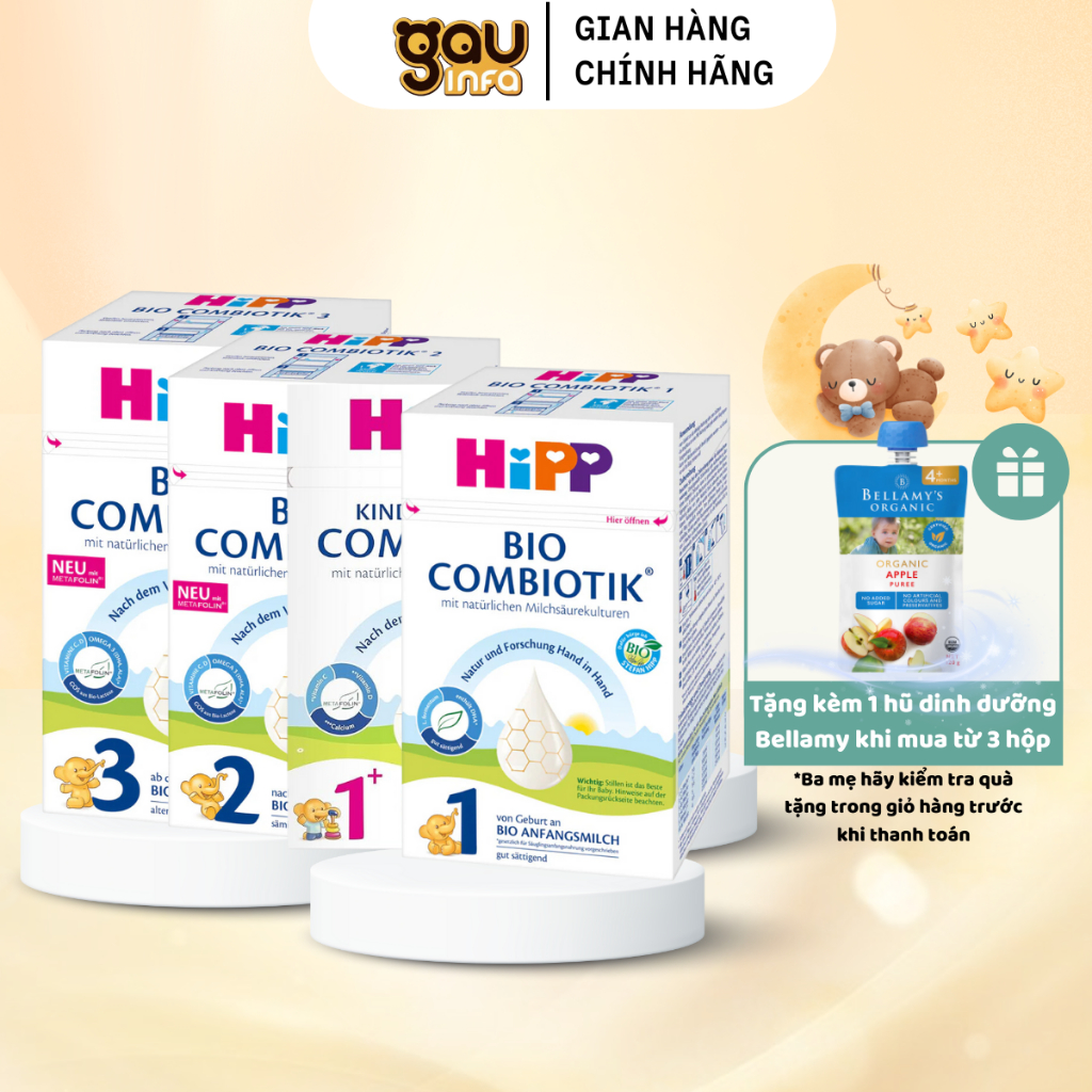 Sữa HiPP Organic số 1 nội địa Đức, sữa HiPP Organic Combiotik số 2, hộp ...