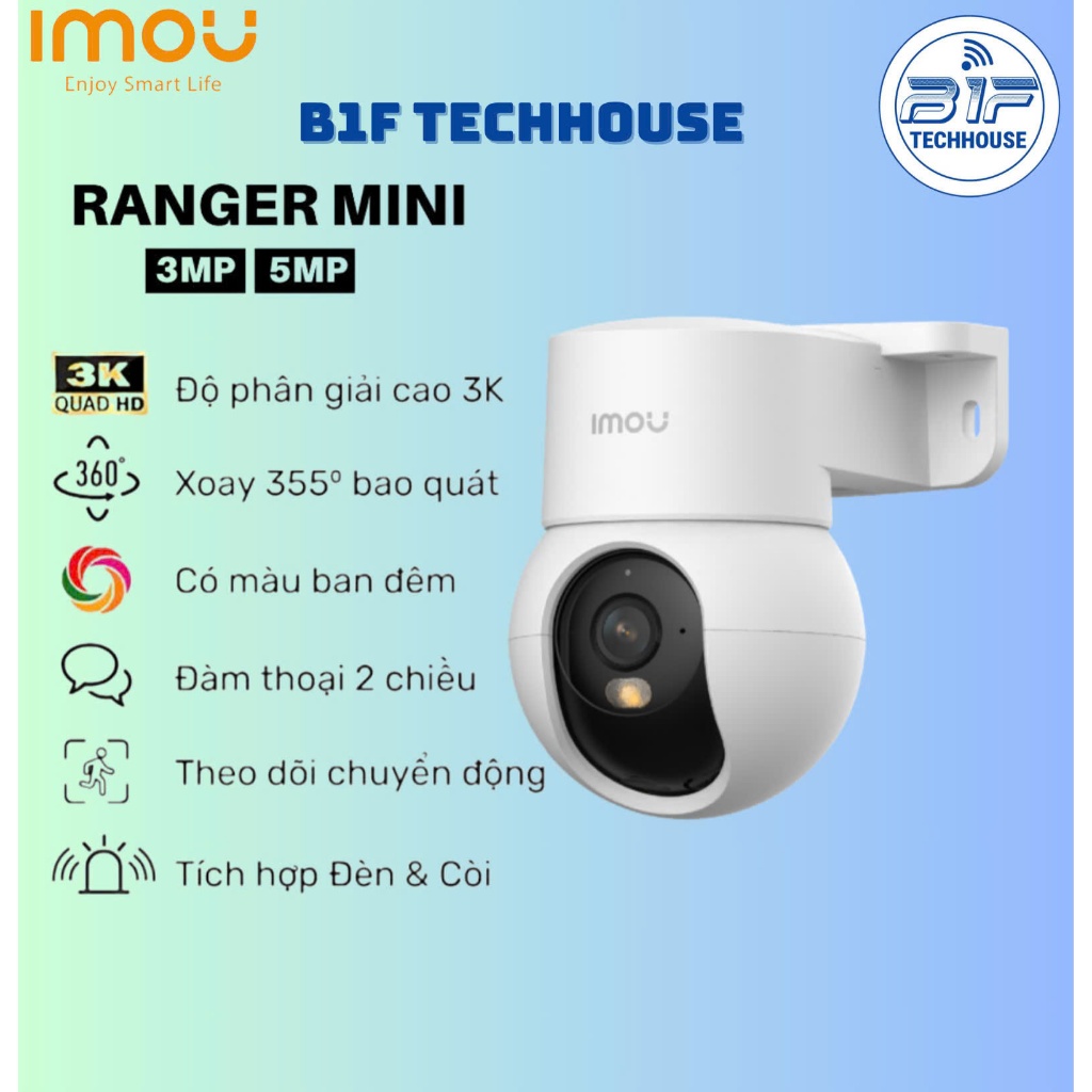 Camera Wifi Imou Ranger Mini 3MP-5MP Xoay 360 Độ, Đàm Thoại 2 Chiều ...