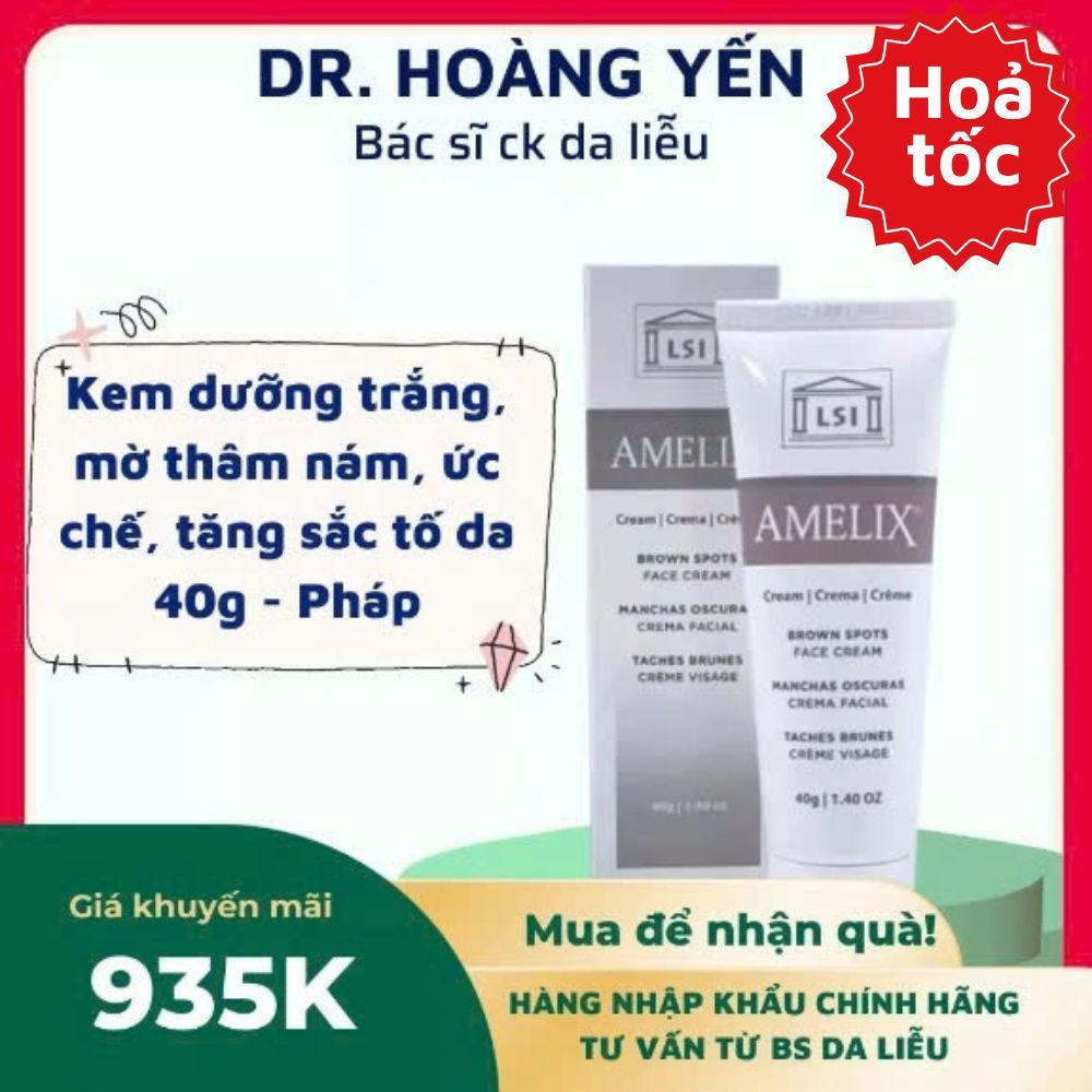 [HÀNG CÔNG TY - PHÁP] Kem dưỡng trắng mờ thâm nám KARMEL LSI Amelix ...
