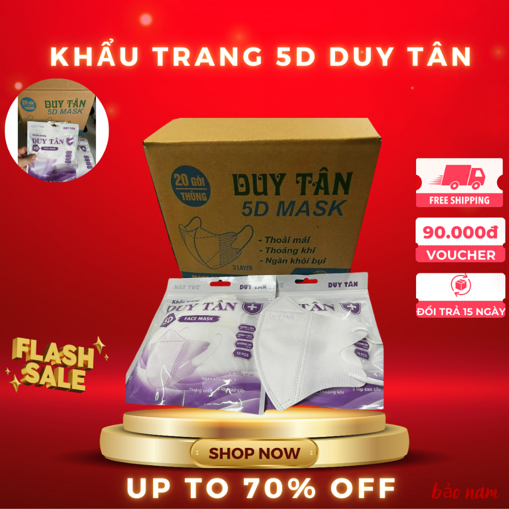 THÙNG 200 CÁI 5D DUY TÂN, 3 LỚP KHÁNG KHUẨN, CHỐNG BỤI,CHỐNG TIA UV GIÁ ...