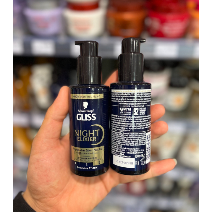 [Schwarzkopf GLISS] Dưỡng Tóc Phục Hồi Ban Đêm Night Elixir Ultimate ...