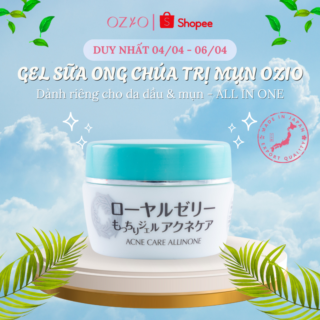 Gel dưỡng da giảm mụn sữa ong chúa OZIO NACHULIFE ACNE CARE 75G | Shopee Việt Nam
