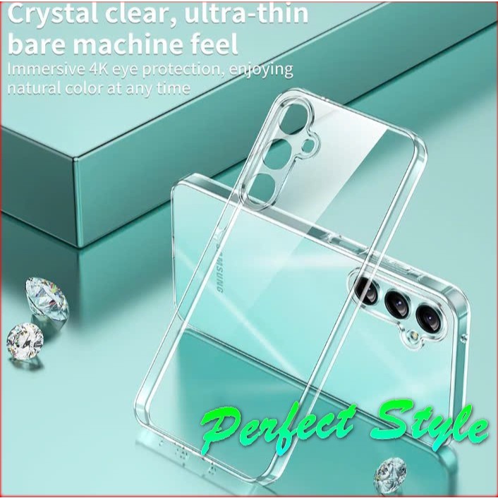 Ốp silicon viền vuông cho Samsung A56 A36 A26 A16 A06 trong suốt bảo vệ camera | Shopee Việt Nam