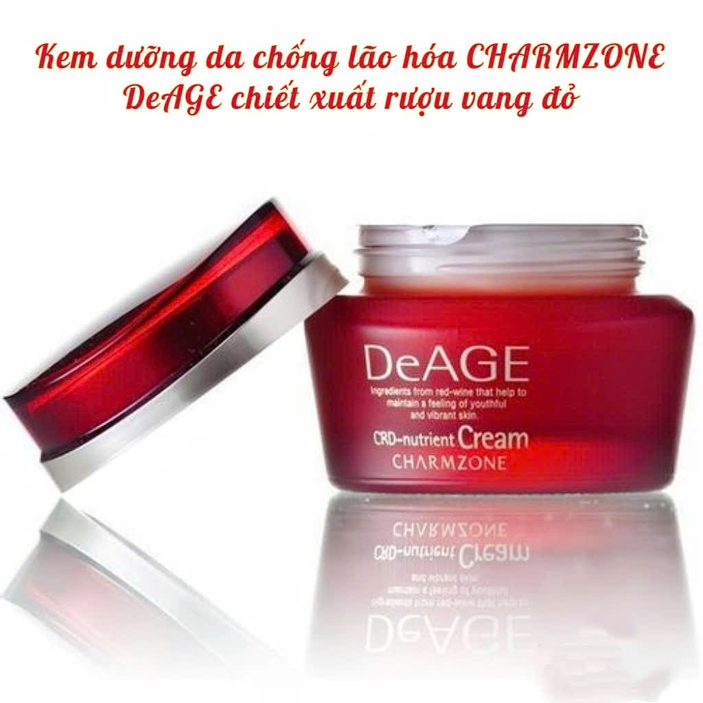 Kem dưỡng da chống lão hóa CHARMZONE DeAge chiết xuất vang đỏ thuần ...