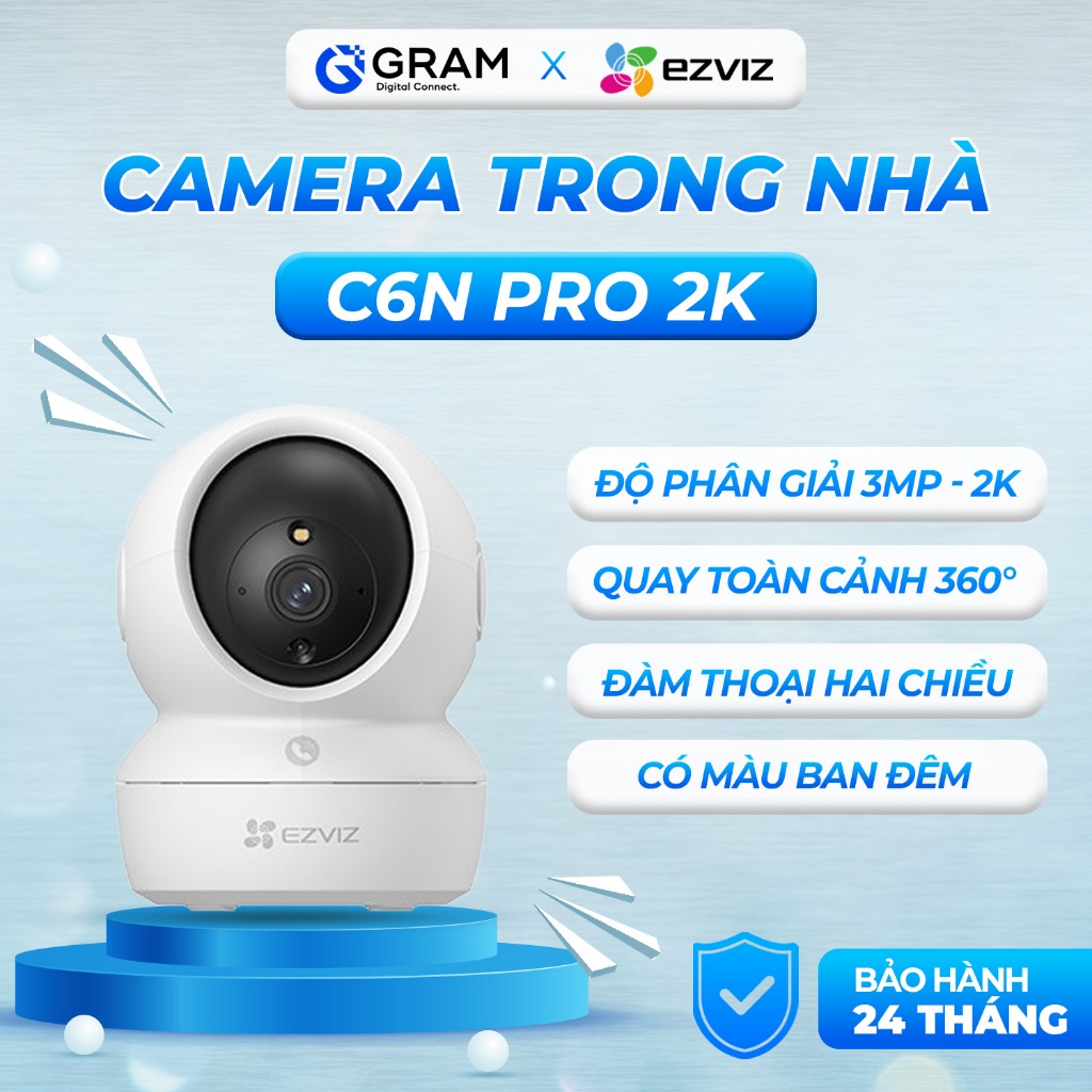 Camera Trong Nhà EZVIZ C6N Pro 2K, H6C Pro, H1C Đàm thoại 2 chiều, Phát ...