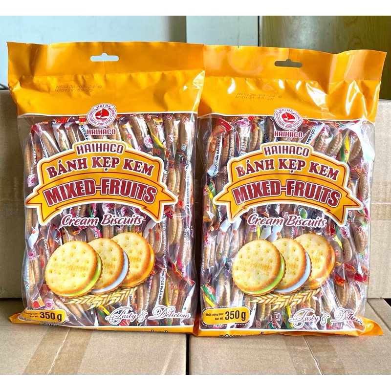 Bánh kẹp kem Hải Hà gói 350g ( 48 cái ) | Shopee Việt Nam