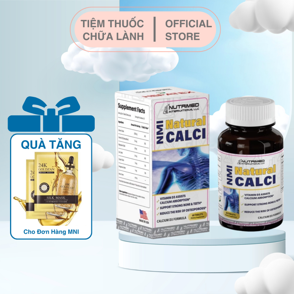 [CHÍNH HÃNG] Nutrimed Canxi NMI Natural Calci - Ngừa loãng xương,bổ ...