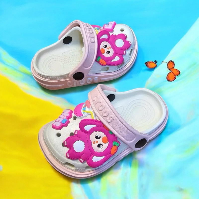 Dép sục tập đi cho bé gái hình thỏ Baby Three 1000% siêu dễ thương nhẹ ...