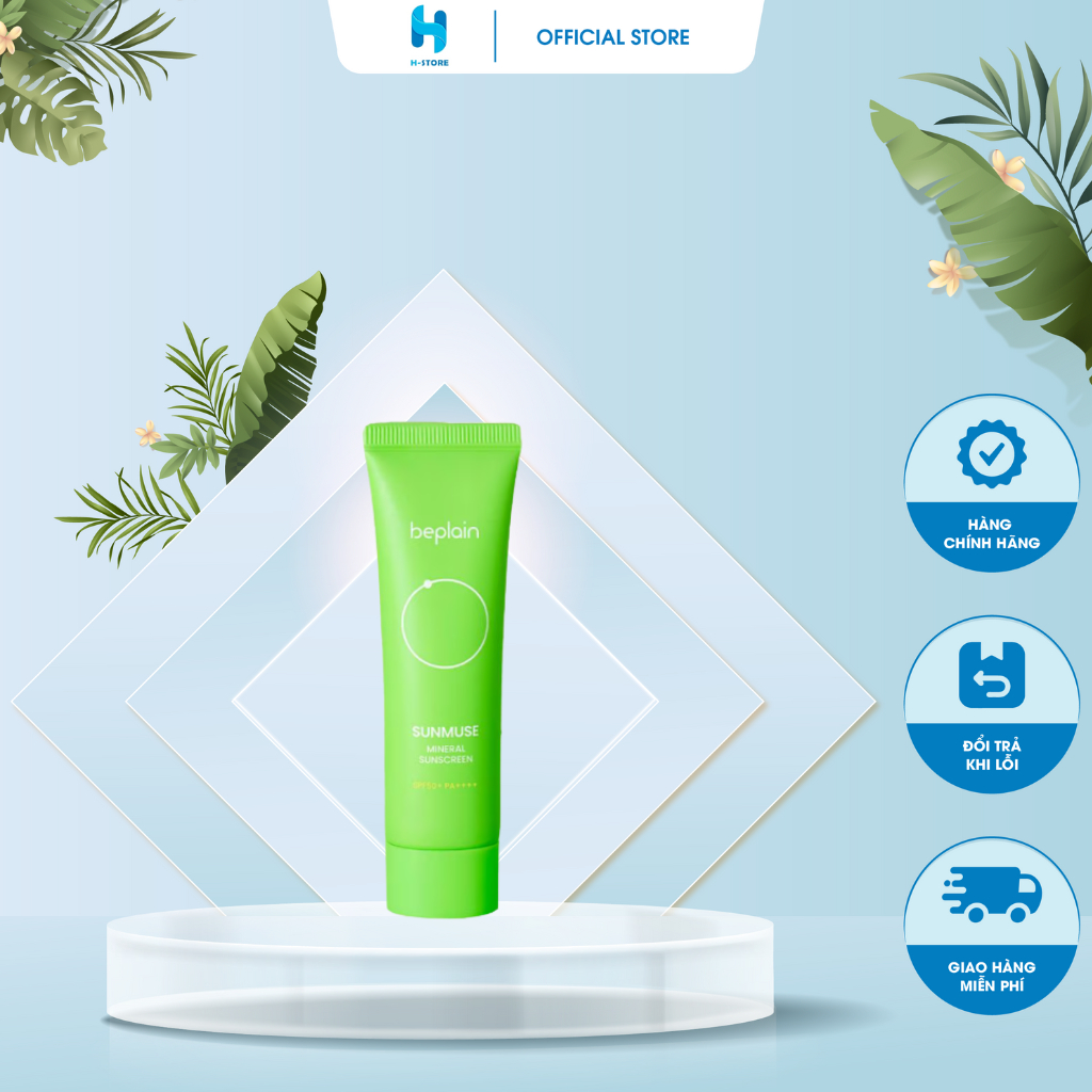 Kem chống nắng beplain Sunmuse Vật Lý Nâng Tone nhẹ nhàng SPF 50+ PA ...