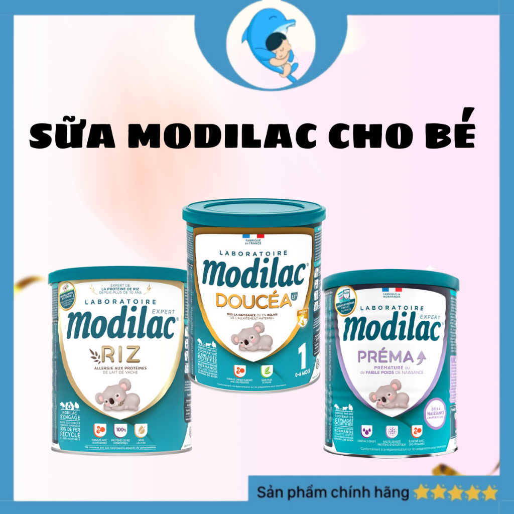 Sữa công thức Modilac 1,2,3 lon 800g cho bé từ 0 đến 36 tháng, 3 dòng ...