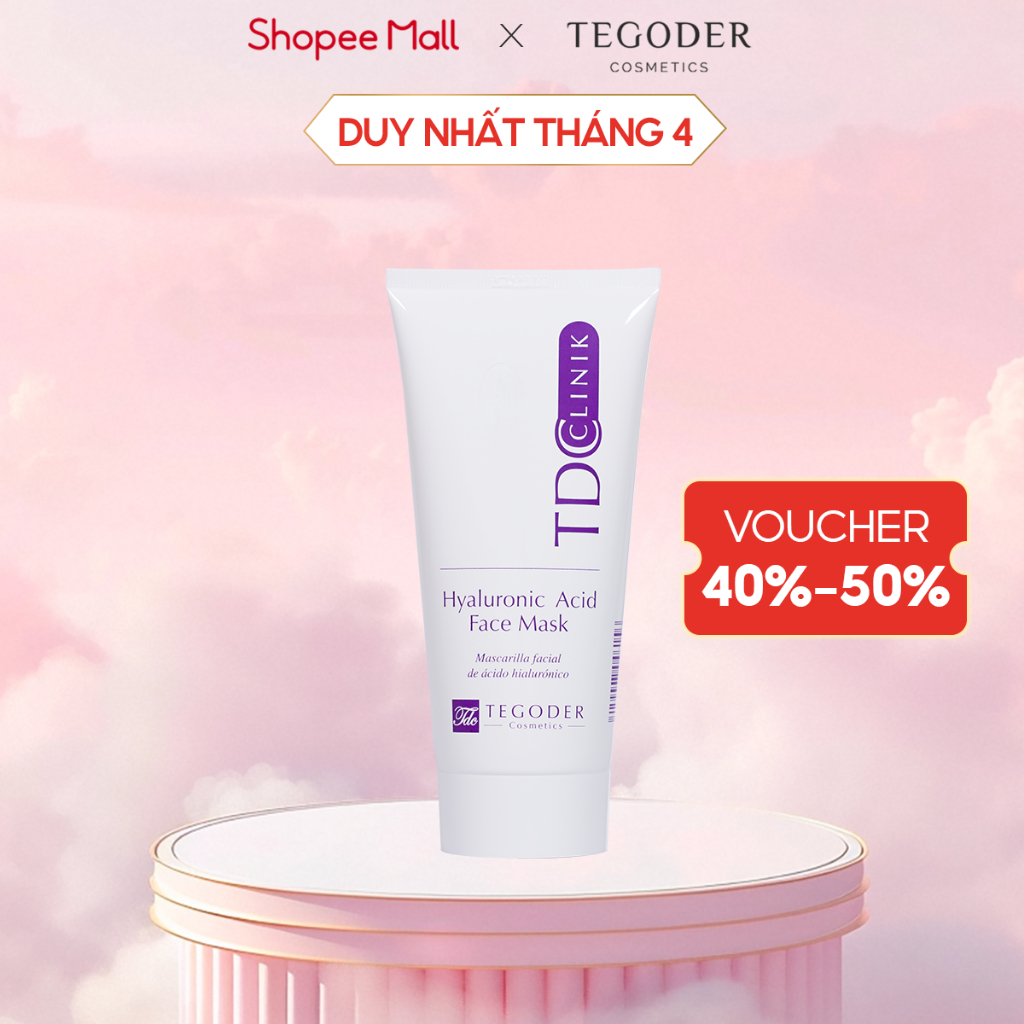 Mặt nạ siêu cấp ẩm căng mọng tế bào Tegoder Cosmetics Hyaluronic Acid face mask 200 ml 6156 ...
