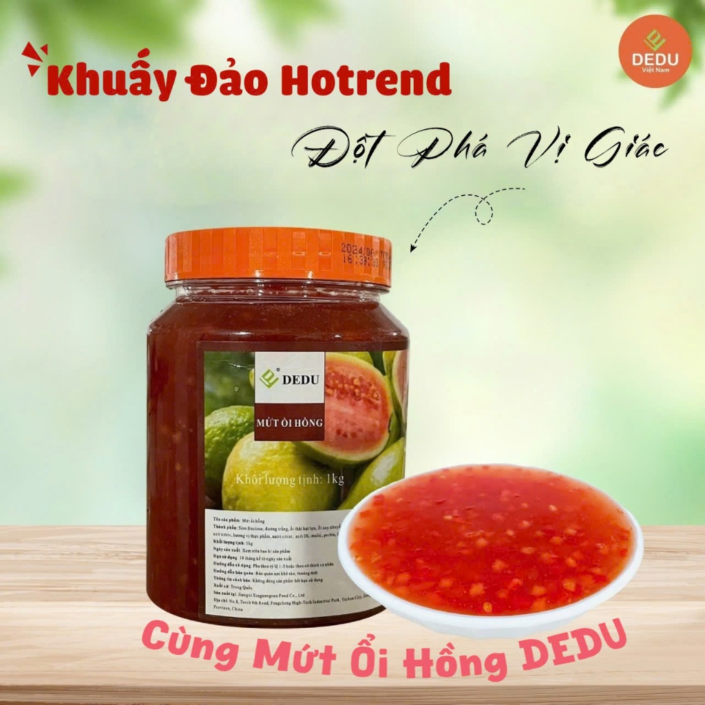 Mứt Ổi Hồng Dedu 1kg/hộp - Hương Vị Tự Nhiên | Shopee Việt Nam