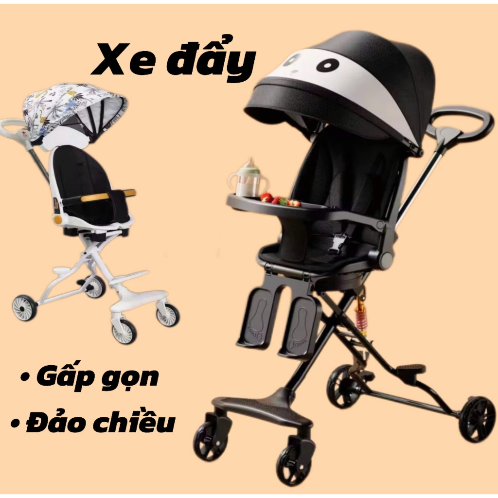 Xe đẩy M8, M9 ngả lưng 170 độ dành cho bé đảo chiều , xe đẩy gấp gọn ...