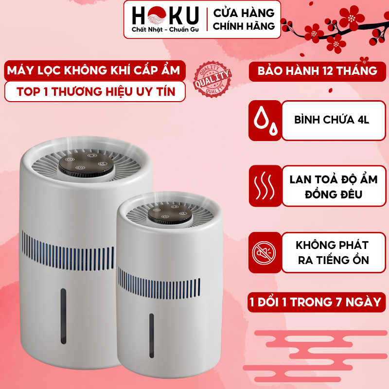 Máy Lọc Không Khí Cấp Ẩm HOKU Lan Toả Mùi Hương Điểu Khiển Cảm Ứng Qua ...