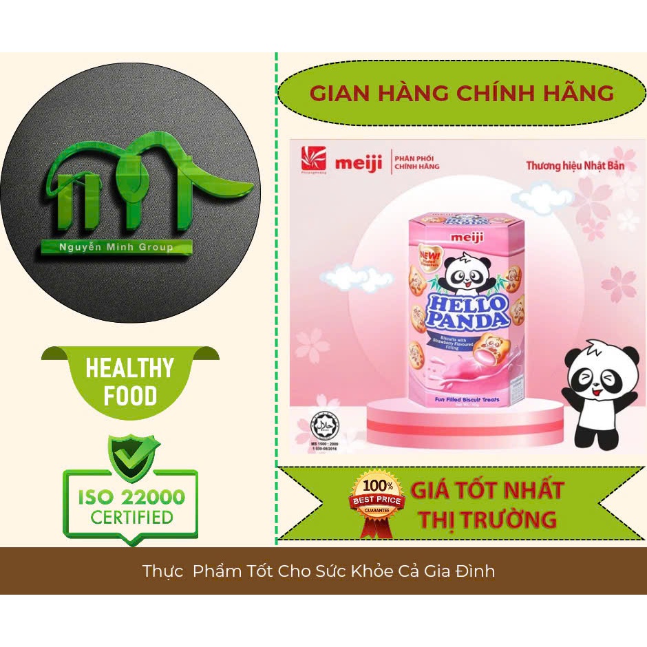 Bánh Gấu Hello Panda Meiji Vị Dâu 43g | Shopee Việt Nam