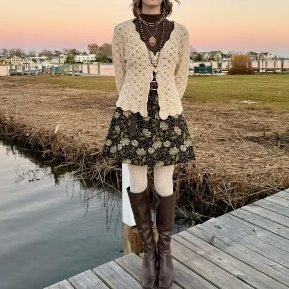 Áo đầm Nhật cổ điển Mori Kei Fairy Coquette SAWAKO Shoujo Cottage ...