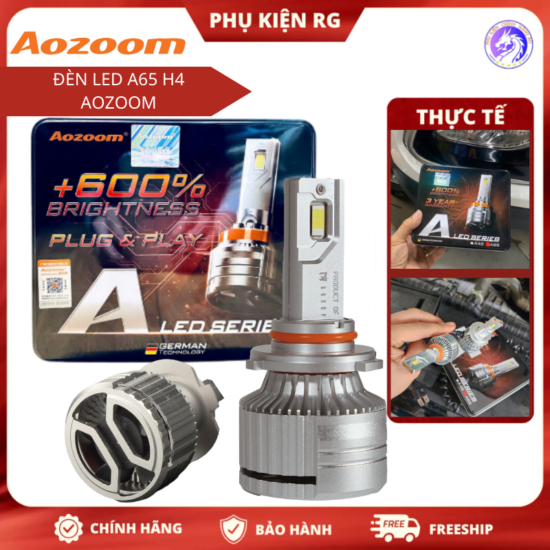 Bóng Led A65 Aozoom, Đèn Aozoom Chính Hãng Nhiệu Màu 5500k Dành Cho Ôtô ...