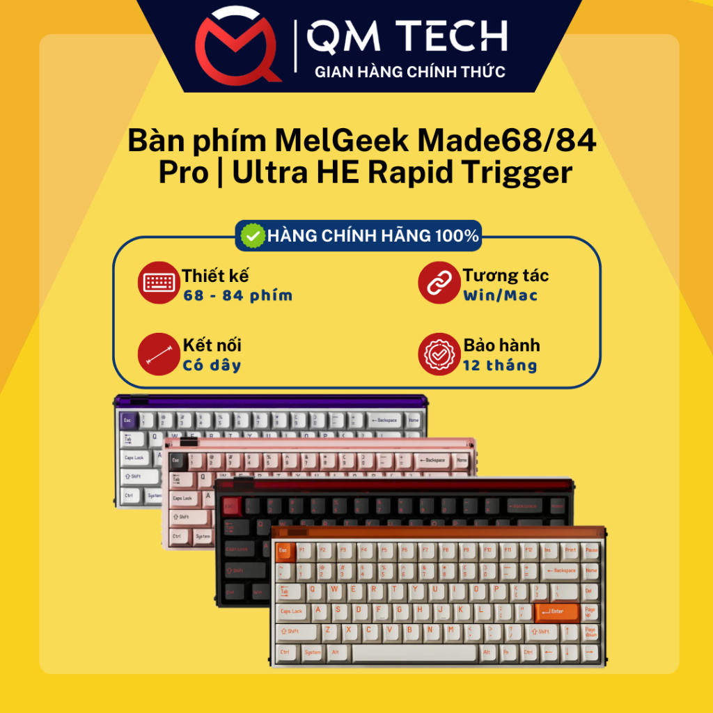 Bàn phím MelGeek MADE68/84 Pro | Ultra Rapid Trigger - QMTECH STORE ...