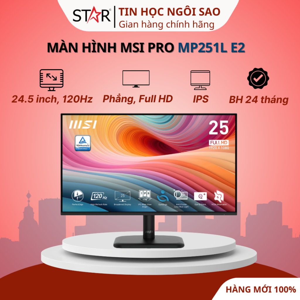 Màn hình Gaming MSI Pro MP251 / MP251L E2 | 24.5 inch, Full HD, IPS ...