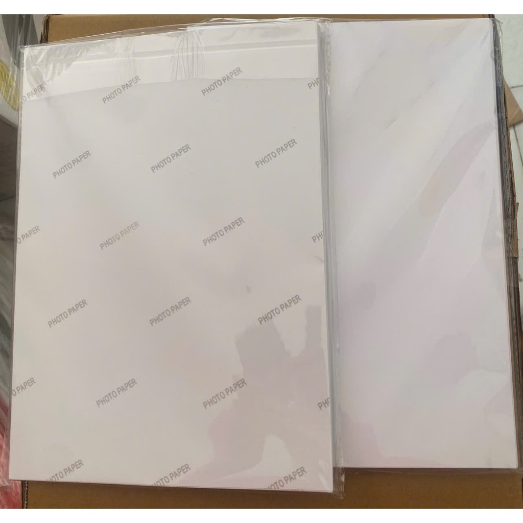 1 tập giấy in ảnh Decal photo paper bóc dán khổ A4 định lượng 115g,135g ...