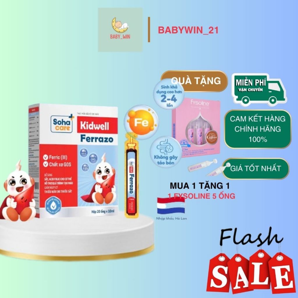 Kidwell Ferrazo SOHACARE bổ sung sắt cho bé từ 1 tuổi, mẹ bầu và cả gia ...