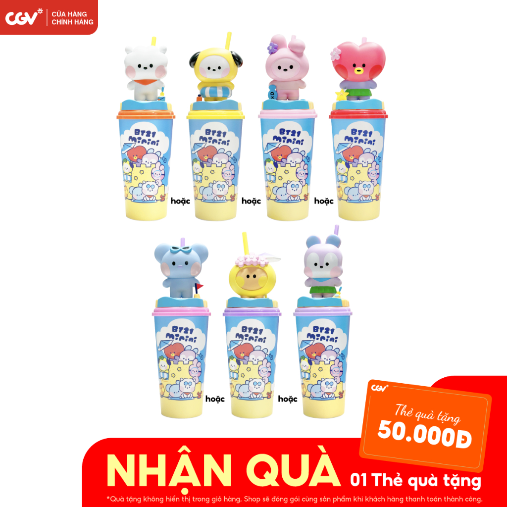 Ly BT21 minini CGV Cinemas Vietnam dung tích 946ml | Shopee Việt Nam