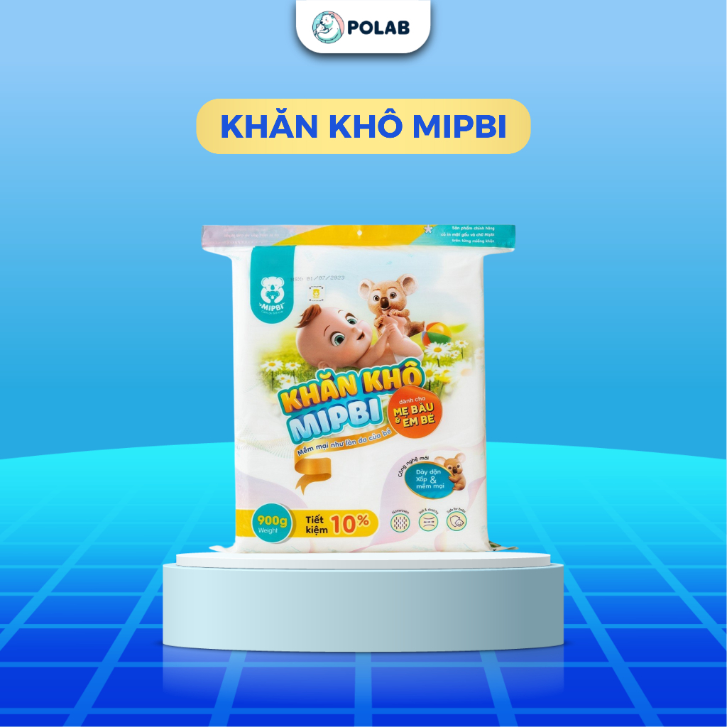 Khăn vải khô Mipbi chính hãng, khăn khô đa năng, cao cấp dành cho mẹ và bé - Polab | Shopee Việt Nam