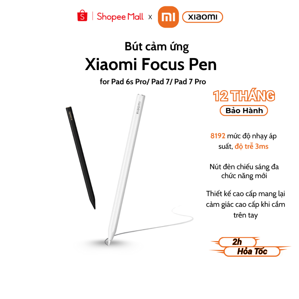 Bút cảm ứng Xiaomi Focus Pen Cho Máy Pad 6S Pro , Pad 7 , Pad 7 Pro ...