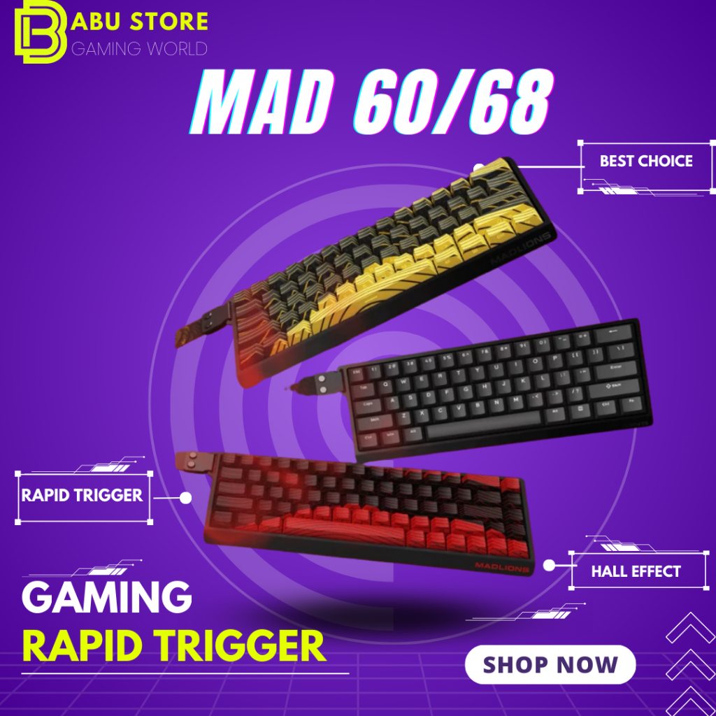 [Siêu sale Hỏa Tốc] Bàn Phím Cơ Gaming MAD60 MAD68 HE | Rapid Trigger ...