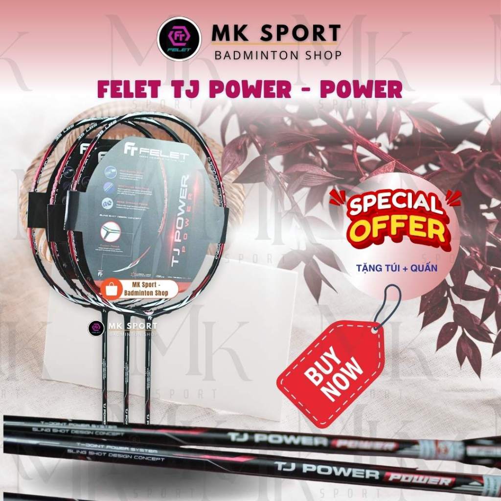 Vợt Felet TJ POWER POWER - TẶNG QUẤN, TÚI NHUNG | Shopee Việt Nam